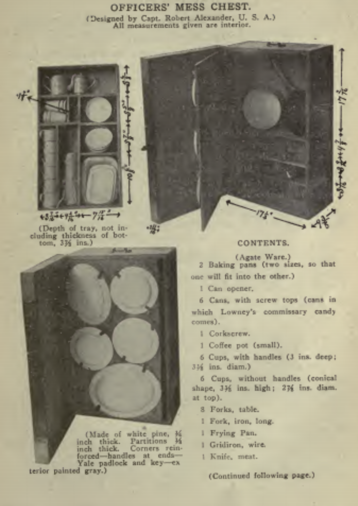 WWII Officer’s Mess Chest M1937 | Honorable Outfitters