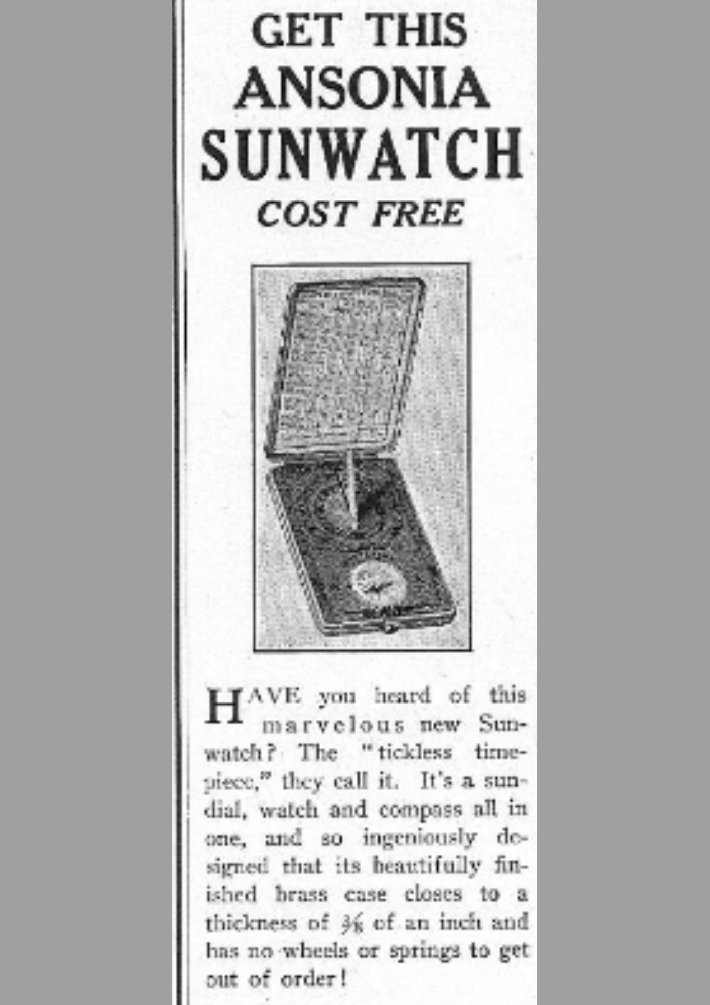 Ansonia Clock Company Sun Watch | Honorable Outfitters